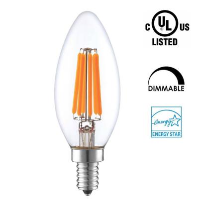 Cina Lampadine economizzarici d'energia a forma di della candela LED, incavo delle lampadine E12 E14 dei candelabri di C35 LED in vendita