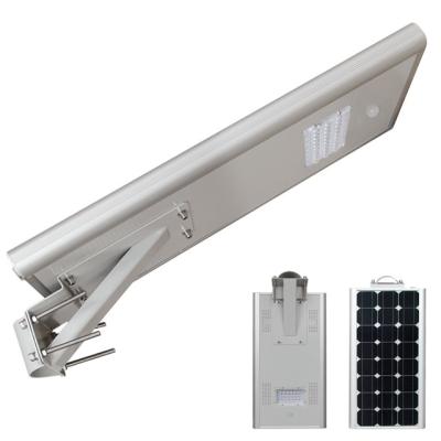 China 60 W integraram tudo em uma luz de rua conduzida solar com a bateria de lítio Lifepo4 à venda