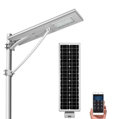 China Lâmpada de rua solar de controle remoto, luzes exteriores postas solares 20w 40w 60w à venda