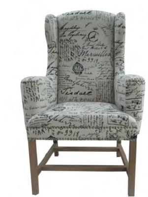 China CF-1860 Wooden fabric European style Leisure chair,dining chair,Armchair for sale