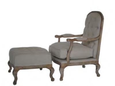 China YF-1803A&YF-1803Bwooden fabric  Leisure chair with ottoman for sale