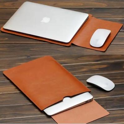 China Bureaupu Laptop de Zak van het Kokerleer het In reliëf maken Embleem 15/16 Duim voor Macbook Pro Macbook A Te koop