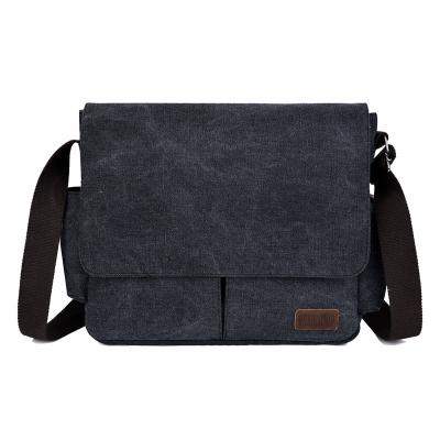 Cina 16,5/17 pollici Flap Men Sling Crossbody Borsa a tracolla in tela per laptop da uomo in vendita