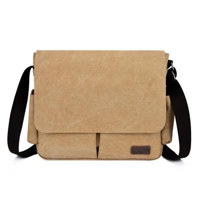 Cina 16,5/17 pollici Flap Men Sling Crossbody Borsa a tracolla in tela per laptop da uomo in vendita