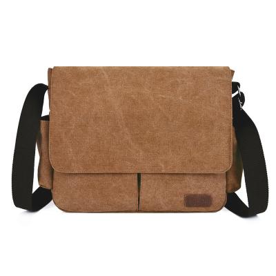 Cina 16,5/17 pollici Flap Men Sling Crossbody Borsa a tracolla in tela per laptop da uomo in vendita