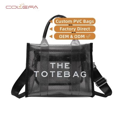 China Spring 2026 PVC Clear Jelly Crossbody Bag Large Capacity Handled for Women New Fashionable Bag Versatile Shoulder Crossbody Bags for sale
