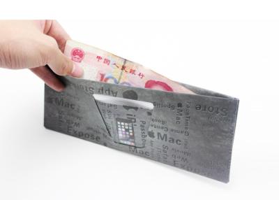 Cina Inscatoli il logo completo impermeabile di abitudine di stampa riciclato 1082D del portafoglio nero di Tyvek in vendita