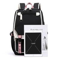 China Colefa Korean Version Minimalist Multi-layer 13 Inch Computer Backpack Headphone Jack for Middle High School Students Backpack for sale