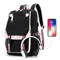 China Colefa Korean Version Minimalist Multi-layer 13 Inch Computer Backpack Headphone Jack for Middle High School Students Backpack for sale