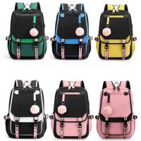 China Colefa Korean Version Minimalist Multi-layer 13 Inch Computer Backpack Headphone Jack for Middle High School Students Backpack for sale