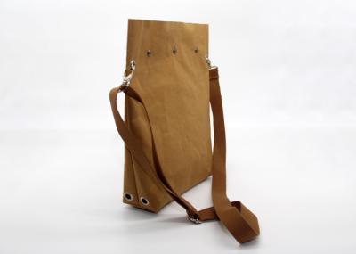 Cina Borsa a tracolla lavabile su ordinazione Eco casuale di carta kraft di Brown amichevole nessuna chiusura lampo per gli uomini in vendita