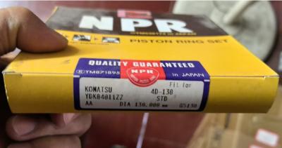 China KOMATSU 4D130 diameter 130MM piston ring 6114-30-2303 , YDK04011ZZ Engine bearing M401H R401H for sale