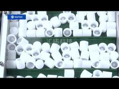 Cosmetic water pressure inner plug cap and round cap screwing machine