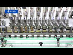 Máquina llenadora volumétrica de dosificación de líquido de botella lineal automática para productos de alta viscosidad