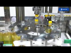 Relleno automático del bloque del aceite de cocina mono y máquina que capsula