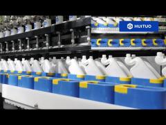 Automatic Anti Corrosive Linear Flow Meter Filling Machine For Highly Acid Toilet Cleaner