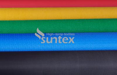 China Gemakkelijk Doorboorde Genaaide Vervaardigde Acryl Met een laag bedekte Glasvezel voor Vuurvast Gordijn te zijn Te koop