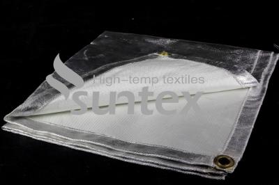 China Silicone Coated Fiberglass Fabric Welding Blanket Roll fire resistant blanket for welding for sale
