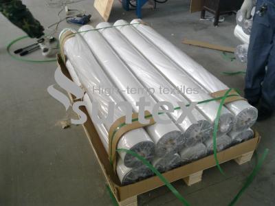 China Vlam met hoge weerstand - de Stof van de de Deklaagglasvezel van het vertragerssilicone voor Lassengordijnen & Dekens Te koop