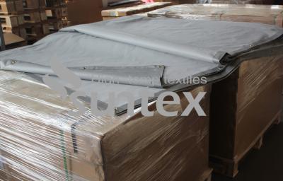 China Tela revestida de borracha de alta temperatura à prova de fogo de pano da fibra de vidro do silicone para a cobertura de solda à venda