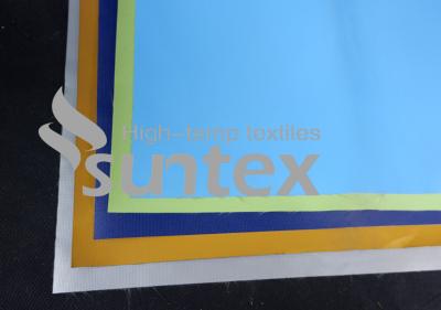 China Tela revestida da fibra de vidro do silicone para a cortina do fumo e do fogo à venda