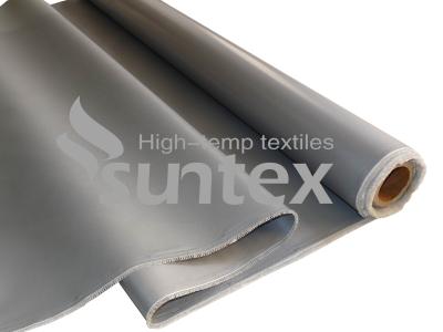 China Heat Resistant Rubber Woven Roving Glass Fiber Fabric Silicone Coated Fiberglass for sale