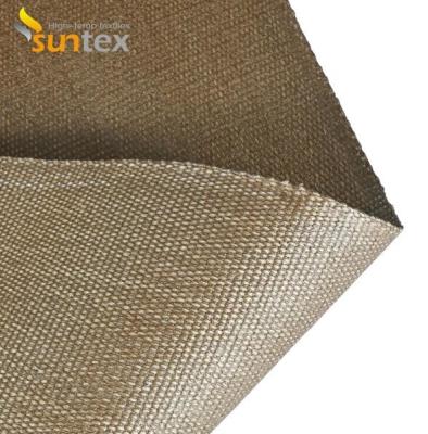 中国 ガラス繊維耐火性の溶接毛布のケイ素のゴム製着色されたガラス繊維の布 販売のため