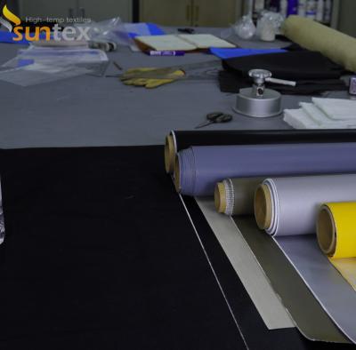 中国 耐火性のシリコーンの断熱材のマットレスのための上塗を施してあるガラス繊維の布 販売のため