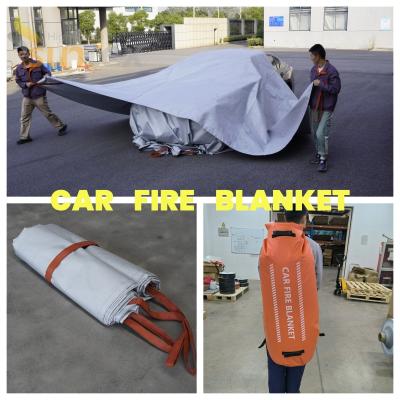 China Thermal Resistance Suntex Car Fire Blanket In Gray for sale