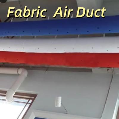 China Industrial Design Style Air Duct Fabric Reduced Noise Flame Retardant with Leak-Free Insulation for Gym Basement for sale