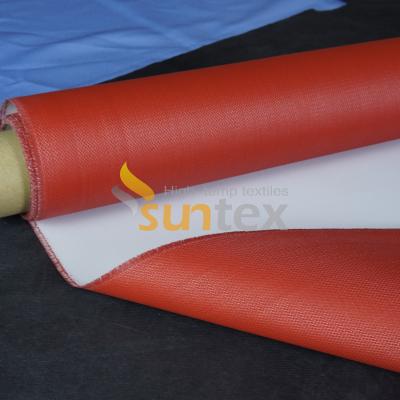 중국 방염 고온 난연 평직 내화학성 방수 실리콘 고무 코팅 유리 섬유 직물 판매용