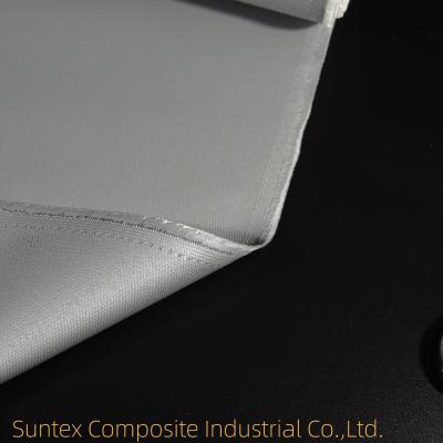 China White High Temperature Silicone Coated Fiberglass Cloth Fire-Resistant Fiberglass Fabric Insulator for Fire Prevention for sale