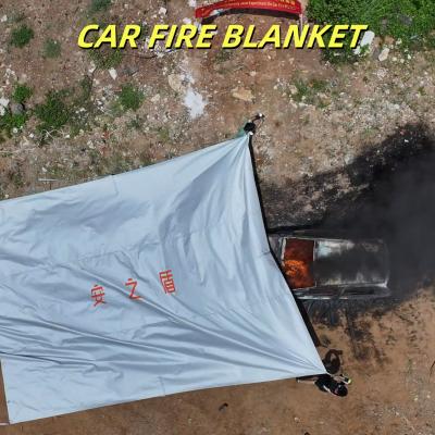 China Gray EV Fire Blanket 550℃ Thermal Resistance for Lithium Battery Fires for sale