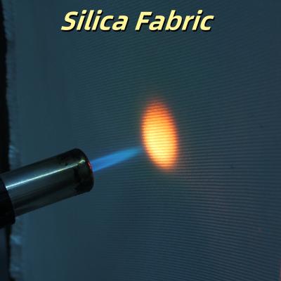 China Vermiculite Silica Coated Fiberglass Fabric 1200°C Heat Resistant for sale