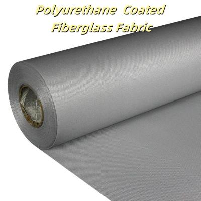 China PU Coated Fiberglass Fabric 460gsm Fireproof Thermal Insulation Material for sale