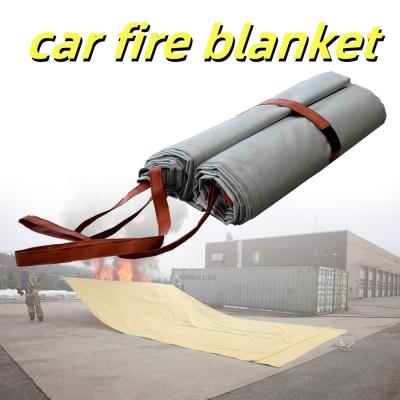 China EV Car Fire Blanket Gray 550℃ Thermal Resistance for sale