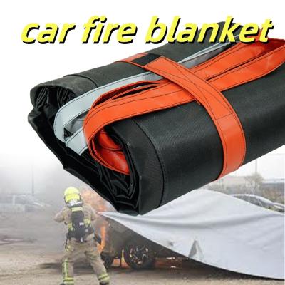 China EV Car Fire Blanket Gray 550℃ Thermal Resistance for Lithium-Ion Battery Fires for sale