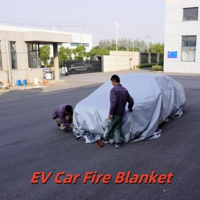 China Fire Suppression Blanket for EV Cars Stops Lithium Battery Fires for sale