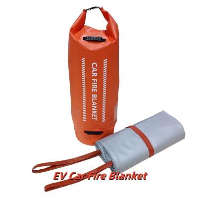 China EV Car Fire Blanket Gray 550℃ Thermal Resistance for Lithium Battery Fires for sale