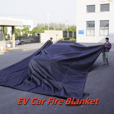 China EV Car Fire Blanket Gray 550℃ Thermal Resistance for Sedan SUV for sale