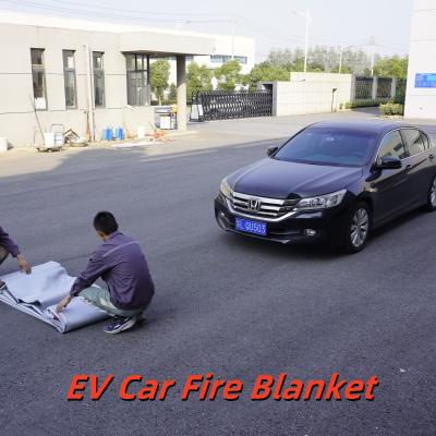 China Fire Suppression Blanket for EV Cars Stops Lithium Battery Fires for sale