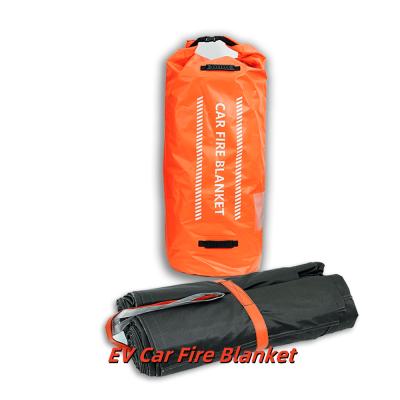 China EV Fire Blanket 550℃/1000℃ Thermal Resistance Gray for sale