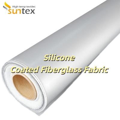 China Double Sided Silicone Coated Fiberglass Fabric with Heat Resistance 260°C and Fire Retardant Properties for sale
