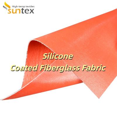 China Double Sided Silicone Coated Fiberglass Fabric Alkali Free Grey Color Fireproof Thermal Insulation Cloth for sale