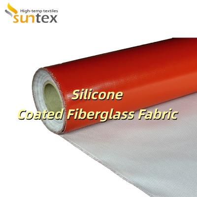 China Alkali Free Grey Color Silicone Coated Fiberglass Fabric with Custom Width for Thermal Insulation for sale
