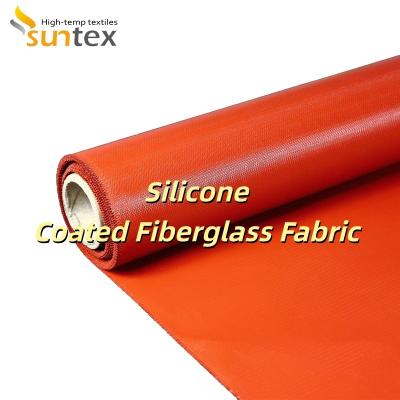China Fireproof Double Sided Silicone Coated Fiberglass Fabric with Sparks Resistance and Alkali Free Properties for sale