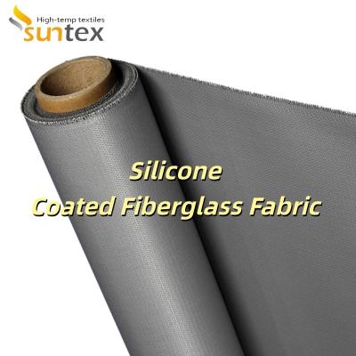 China Anti-Aging Weatherproof Silicone Coated Fiberglass Fabric with Corrosion Resistance for Industrial Applications for sale