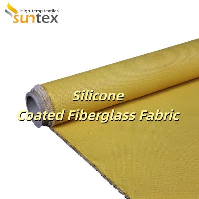 China Flame Retardant Silicone Coated Fiberglass Fabric with Corrosion Resistance and Thermal Insulation for sale