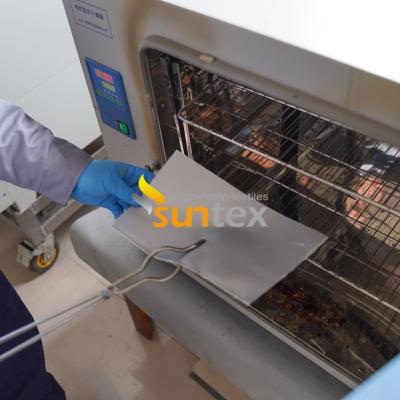 China Flame Retardant Silicone Coated Fiberglass Fabric with Temperature Resistance -50°C to 500°C and 400 g/sqm Weight for sale