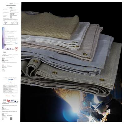 China 17 Oz 16 Mil Double Side Welding Blanket Fireproof Blanket for High Temperature Protection for sale